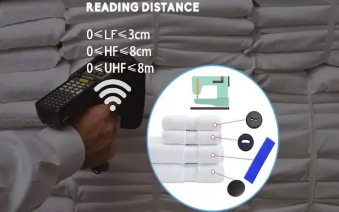 High Temp RFID Laundry Tag YURI-601 Silicone 55x12x2.2mm